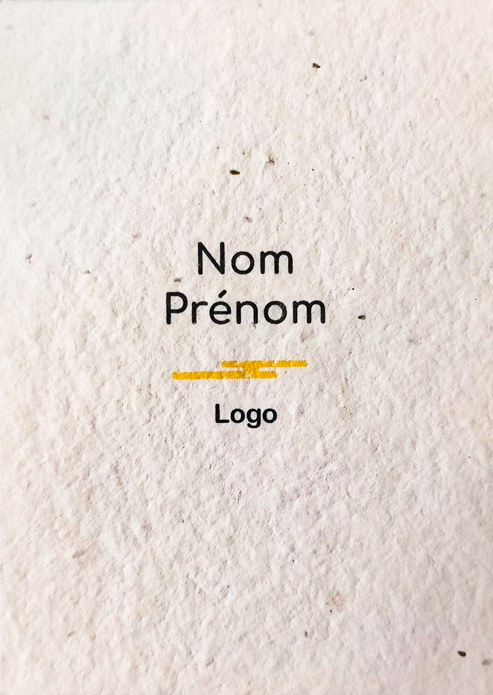 Badge A6 nominatif en papier ensemencé | ARBRE A BULLES.PRO, 100% ...